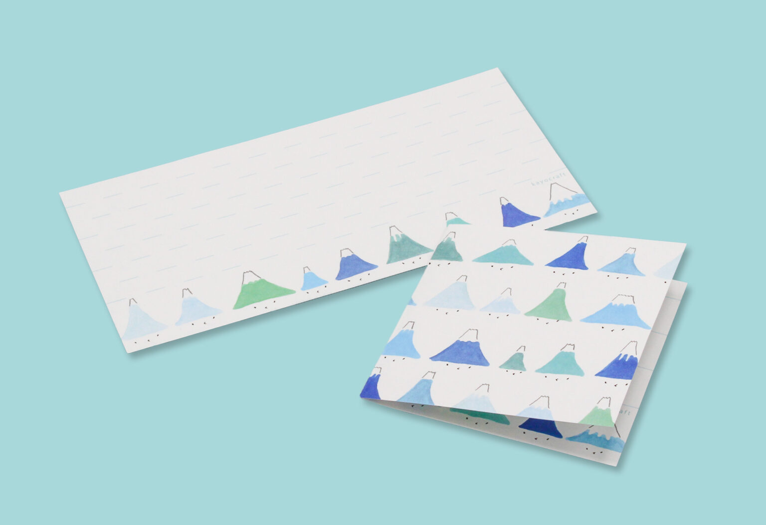 表面には色々な「ふじさん」の帽子を被った子たちが並んでいます。